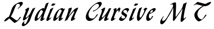 Lydian Cursive MT Font: Free Download | MaisFontes
