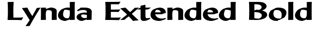 Lynda Extended Bold: Free Font Download | MaisFontes
