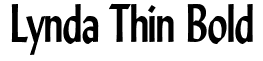 Lynda Thin Bold Font: Free Download | MaisFontes