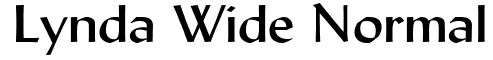 Lynda Wide Normal Font: Free Download | MaisFontes