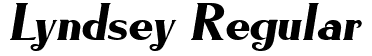 Lyndsey Regular Font: Free Download | MaisFontes