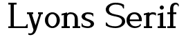 Lyons Serif: Free Font Download | MaisFontes