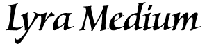 Lyra Medium: Free Font Download | MaisFontes