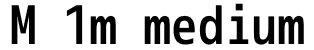 M 1m medium Font: Free Download | MaisFontes
