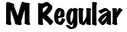M Regular: Free Font Download | MaisFontes
