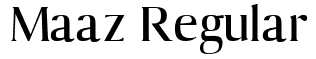 Maaz Regular Font: Free Download | MaisFontes
