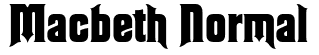 Macbeth Normal: Free Font Download | MaisFontes