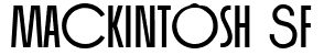 Mackintosh SF: Free Font Download | MaisFontes