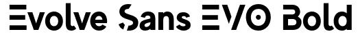 Evolve Sans EVO Bold Font: Free Download | MaisFontes