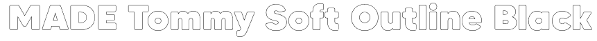 MADE Tommy Soft Outline Black Font: Free Download | MaisFontes