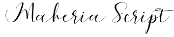 Maheria Script Font: Free Download | MaisFontes