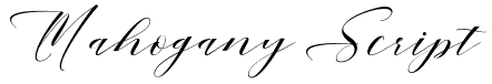 Mahogany Script: Free Font Download | MaisFontes