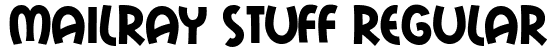 MailRay Stuff Regular Font: Free Download | MaisFontes