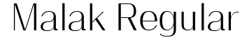 Malak Regular Font: Free Download | MaisFontes