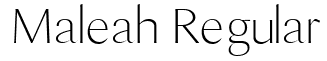 Maleah Regular: Baixar Fonte Grátis | MaisFontes