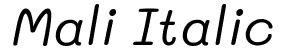 Mali Regular: Free Font Download | MaisFontes