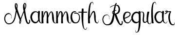Mammoth Regular: Free Font Download | MaisFontes