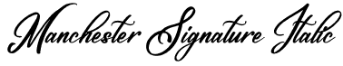 Manchester Signature Italic: Free Font Download | MaisFontes