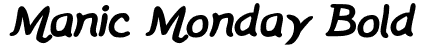 Manic Monday Bold: Free Font Download | MaisFontes