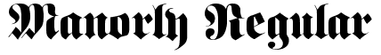 Manorly Regular: Free Font Download | MaisFontes