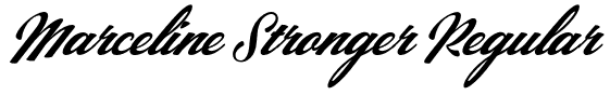 Marceline Stronger Regular: Free Font Download | MaisFontes