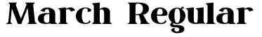 March Regular Font: Free Download | MaisFontes
