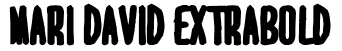 MARI DAVID EXTRABOLD: Baixar Fonte Grátis | MaisFontes
