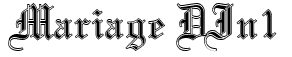 Mariage DIn1: Free Font Download | MaisFontes