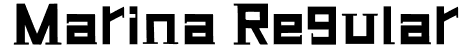 Marina Regular Font: Free Download | MaisFontes