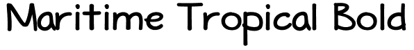 Maritime Tropical Bold: Free Font Download | MaisFontes
