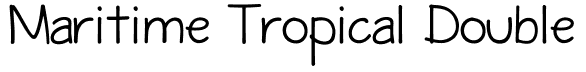 Maritime Tropical Double Font: Free Download | MaisFontes
