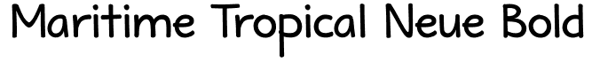 Maritime Tropical Neue Bold Font: Free Download | MaisFontes