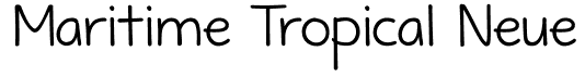Maritime Tropical Neue Font: Free Download | MaisFontes