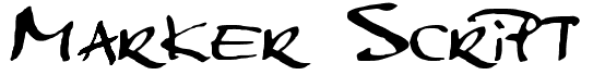 Marker Script: Free Font Download | MaisFontes