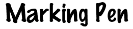 Marking Pen: Free Font Download | MaisFontes
