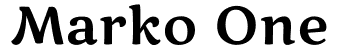 Marko One: Free Font Download | MaisFontes