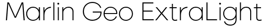 Marlin Geo ExtraLight: Free Font Download | MaisFontes