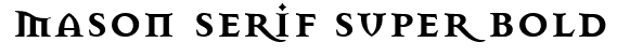 Mason Serif Regular Font: Free Download | MaisFontes