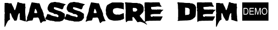 Massacre DEMO: Free Font Download | MaisFontes