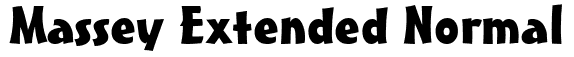 Massey Extended Normal: Free Font Download | MaisFontes