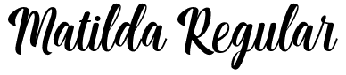 Matilda Regular: Free Font Download | MaisFontes