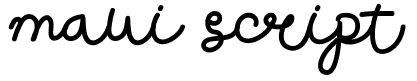 Maui Script: Free Font Download | MaisFontes