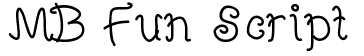 MB Fun Script: Free Font Download | MaisFontes