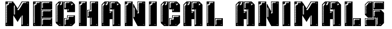 MECHANICAL ANIMALS: Free Font Download | MaisFontes