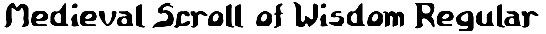 Medieval Scroll of Wisdom Regular Font: Free Download | MaisFontes