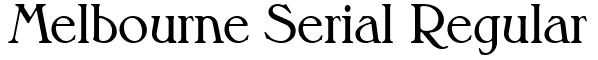 Melbourne Serial Regular Font: Free Download | MaisFontes