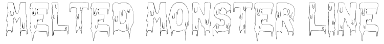 Melted Monster Line: Free Font Download | MaisFontes