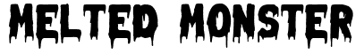 Melted Monster: Free Font Download | MaisFontes