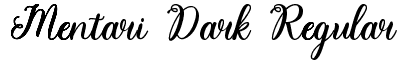 Mentari Dark Regular Font: Free Download | MaisFontes