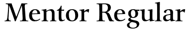 Mentor Regular Font: Free Download | MaisFontes